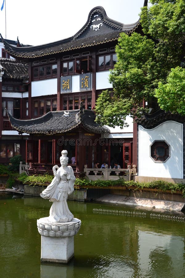 Shot of Beautiful Landscape & Ancient Building beside Canal & River in ...