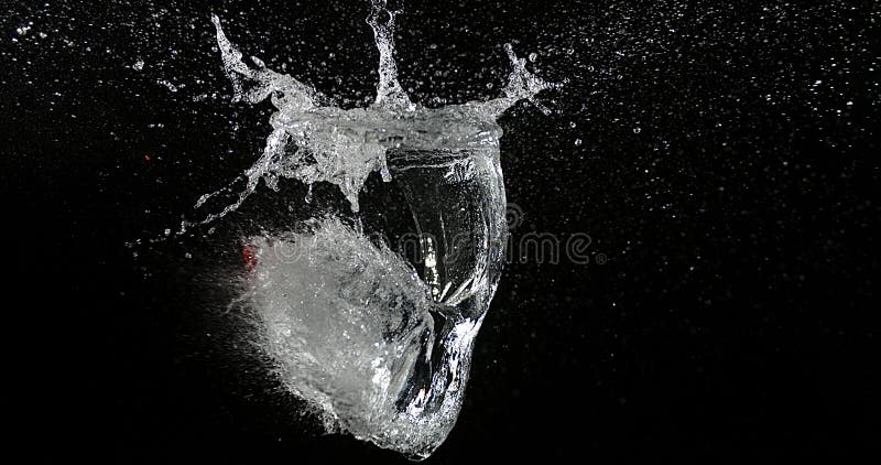 Shot Breaking Water Filled Red Balloon Stock Image - Image of physics ...