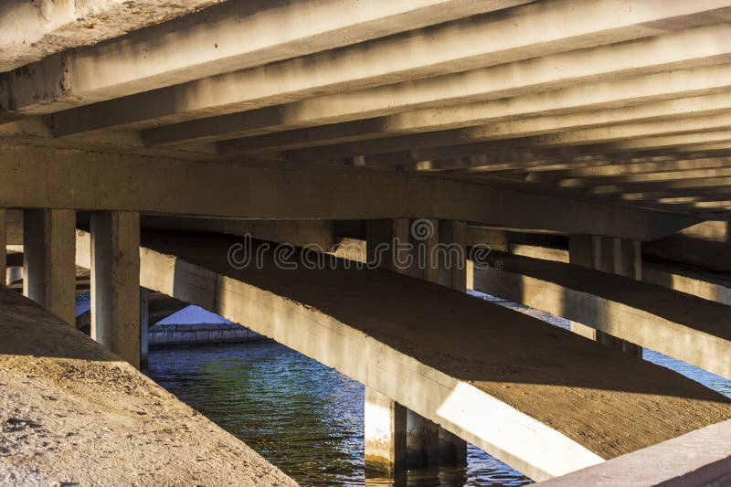 Shot of the Bridge Across the River. Concept Stock Photo - Image of ...