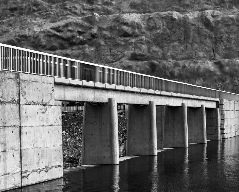 Shot of the Bridge Crossing the River. Outdoors Stock Photo - Image of ...