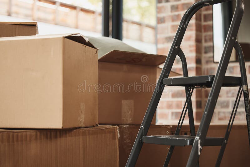 Change is Good, so Embrace it. Shot of a Bunch of Boxes in a Room at ...