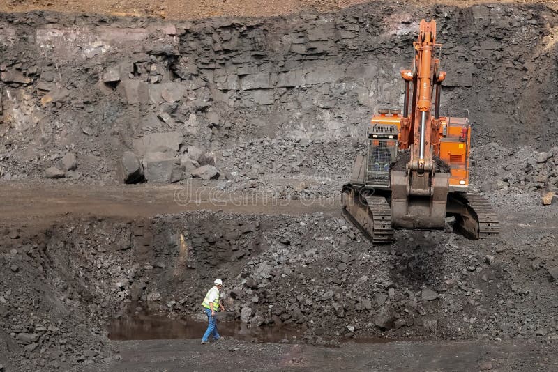 Shot of Coal Mining Process in South Africa Editorial Stock Image ...