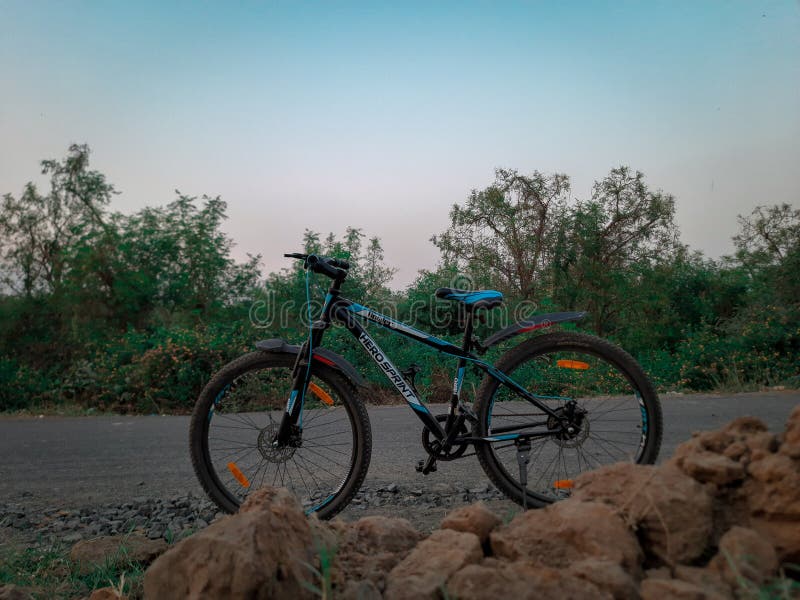 A Shot of a Cycle Took in the Evening with Selective Focus Editorial ...