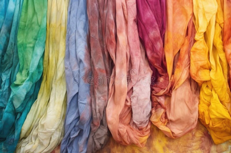Shot of Dyed Parchments Showing Different Color Schemes Stock Photo ...