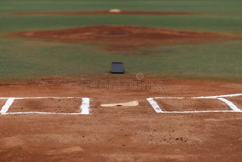 Shot of an Empty Baseball Field Stock Photo - Image of line, sport ...