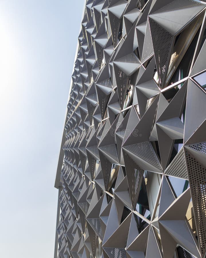 Shot of a Facade of Modern Building. Design Editorial Stock Image ...