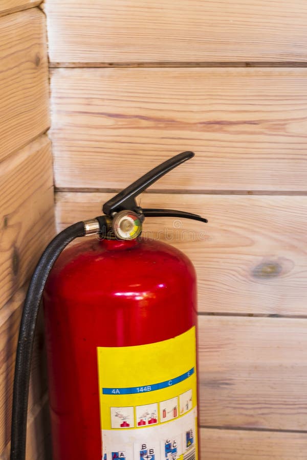 Shot of the Fire Extinguisher. Safety Stock Image - Image of outdoors ...