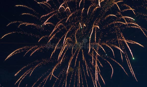 Shot of the Fireworks in the Night Sky. Celebration Stock Photo - Image ...