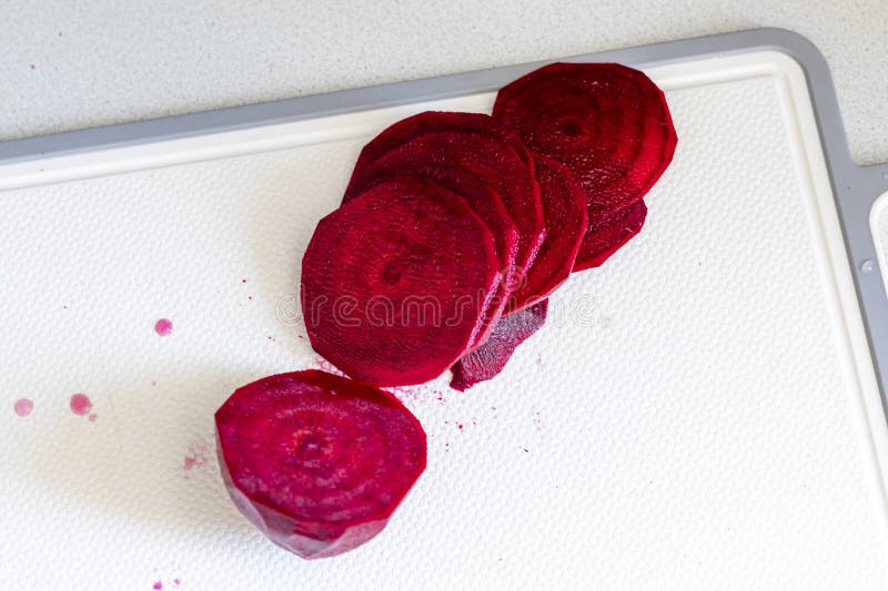 Shot of a Freshly Peeled and Cut Beetroot. Vegetable Stock Photo ...