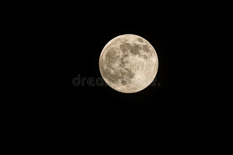 Shot of Full Moon with Space for Text. Stock Photo - Image of night ...