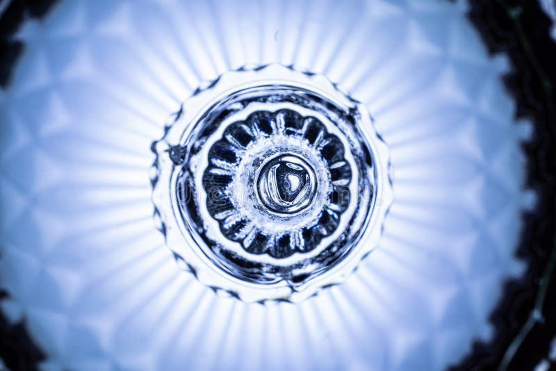 Extruded Glass, Backlit with Blue Bright Led, Photographed with Details ...