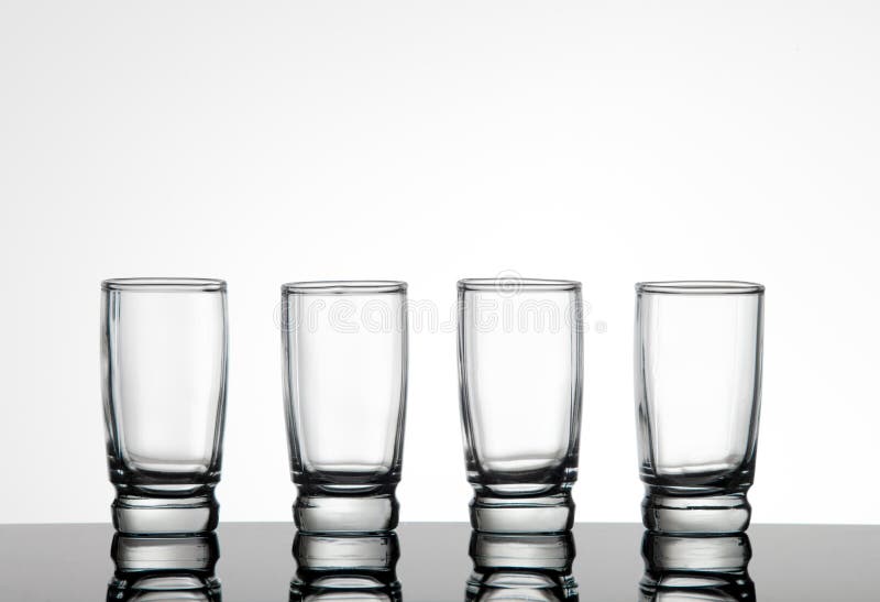 Two Shot Glasses with Layered Cocktails Stock Image - Image of ...