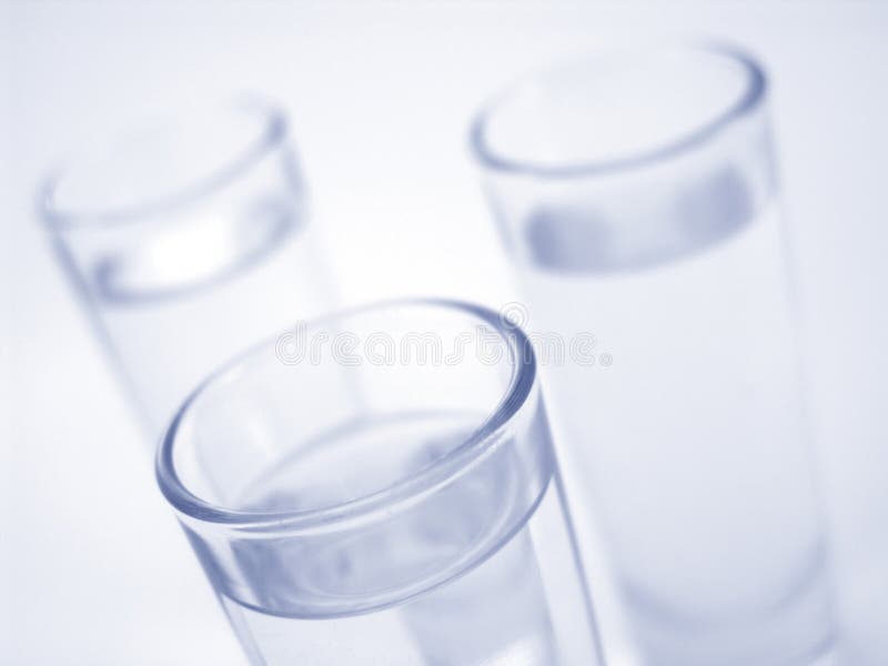 Two Shot Glasses with Layered Cocktails Stock Image - Image of ...