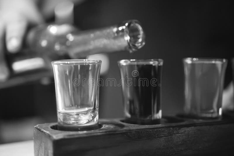 Shot Glasses With Liquor Stock Image Image Of Alcohol 116083335