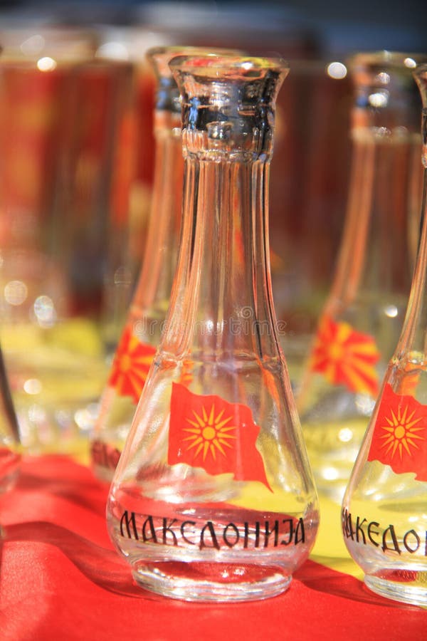 Shot Glasses Souvenir for Rakia Stock Image - Image of ohrid ...