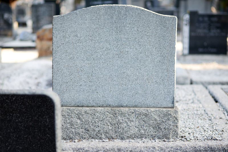 Rest in Peace. Shot of a Gravestone in a Cemetery. Stock Photo - Image ...
