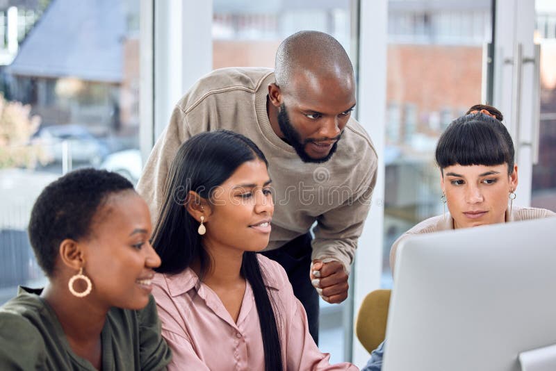 A Supportive Environment Makes for a Better Working Atmosphere. Shot of ...