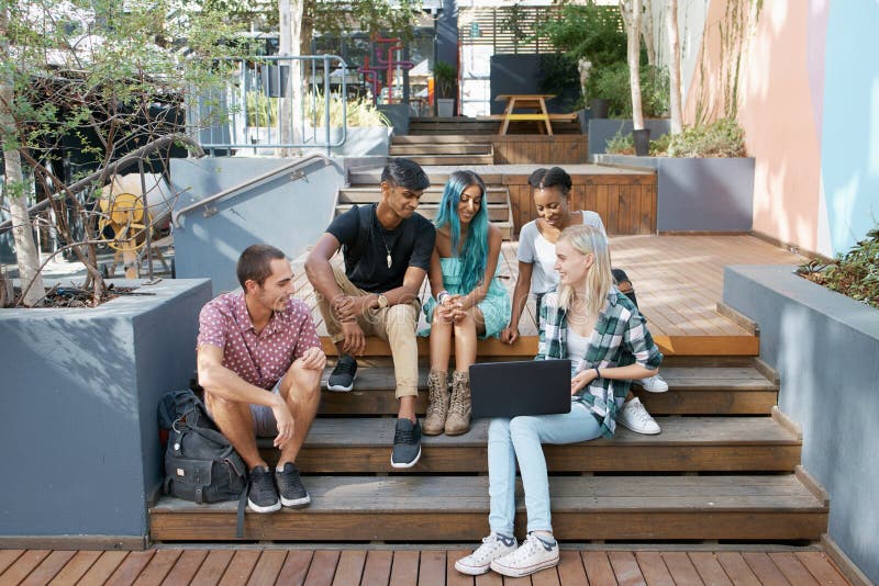 Hanging Out with the Best Students on Campus Stock Photo - Image of ...