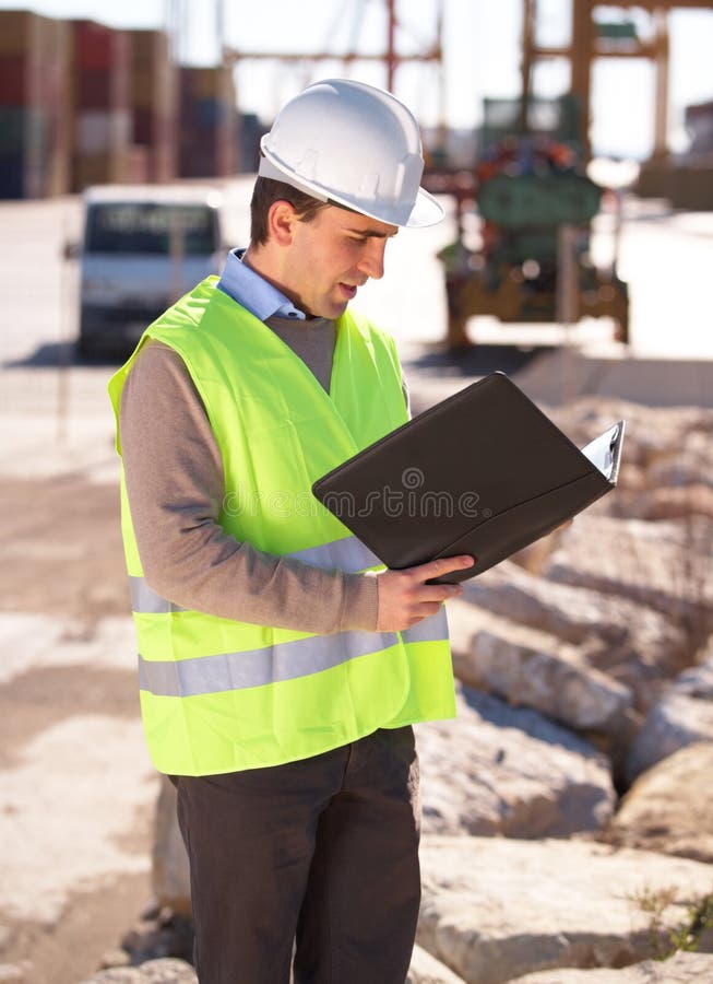 Successful Engineer. Shot of a Handsome Young Construction Worker ...