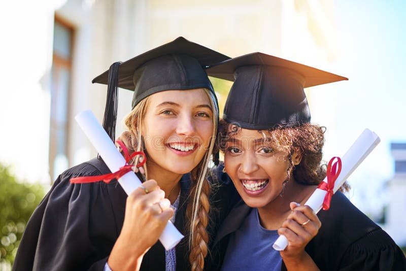 Empower Yourself. Shot of Happy Students on Graduation Day. Stock Photo ...