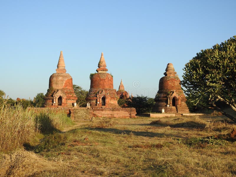 Shot of Hindu Temples Bagan Myanmar Stock Photo - Image of buddhism ...