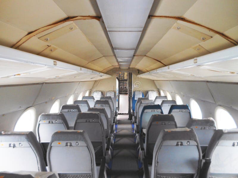 Shot of the Inside of an Airplane. Aviation Editorial Stock Photo ...