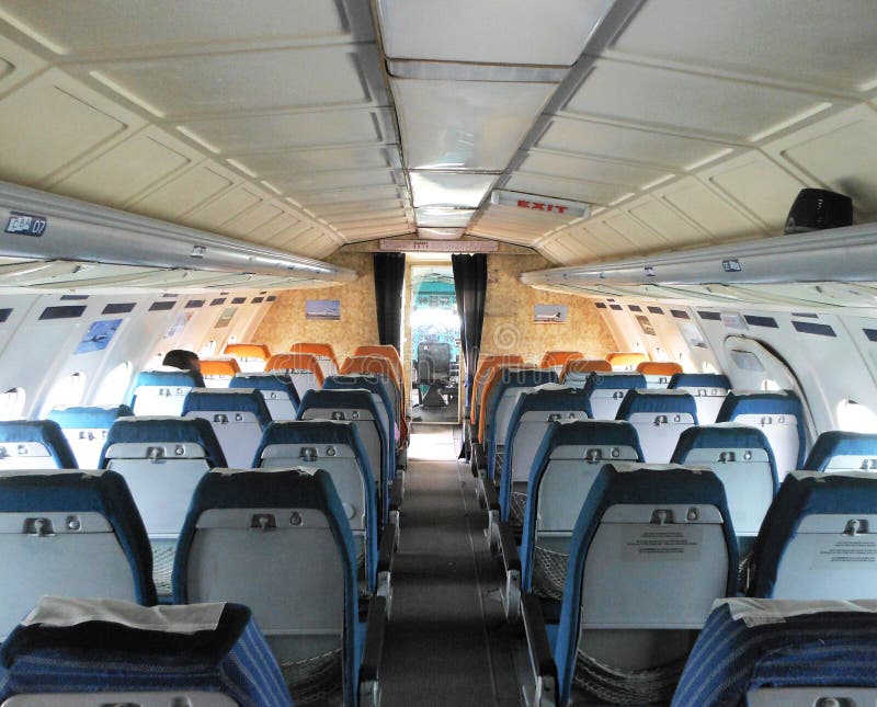 Shot of the Inside of an Airplane. Aviation Editorial Image - Image of ...