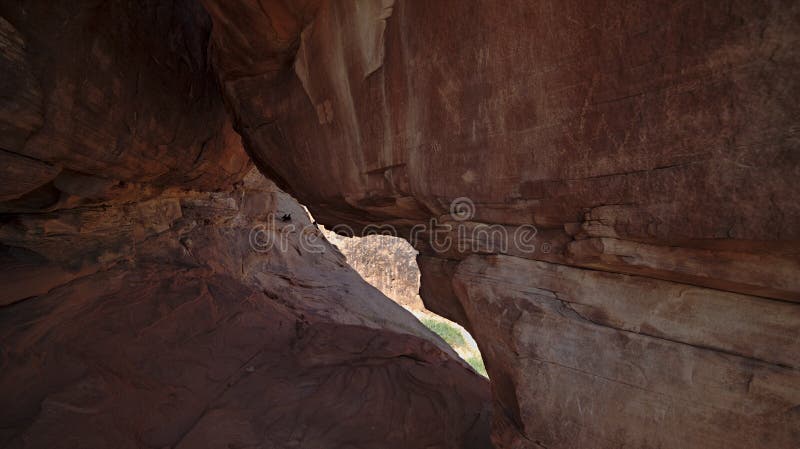 Shot Inside of a Cave in Grand Canyon National Park Stock Photo - Image ...