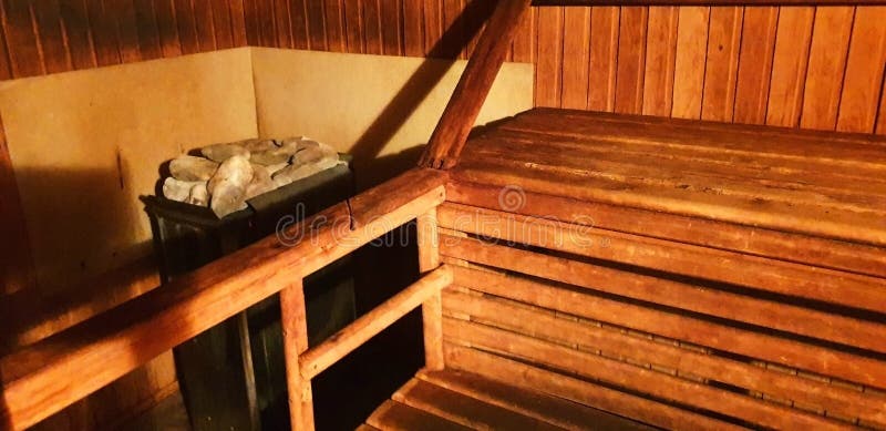 Shot of the Inside of the Sauna. Leisure Stock Photo - Image of leisure ...