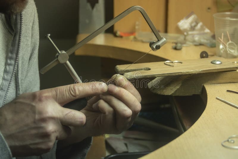 Jewelry work stock photo. Image of young, business, occupation - 195824422