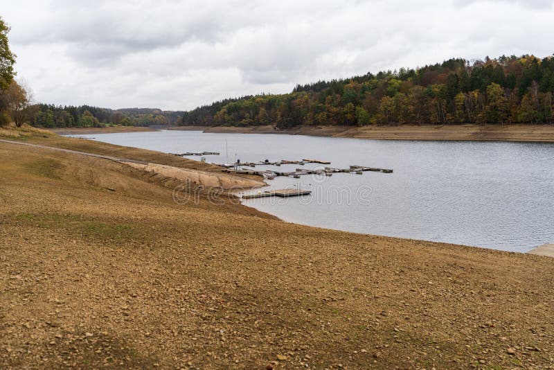 Shot of a Lake Bevertalsperre, Germany Stock Photo - Image of water ...