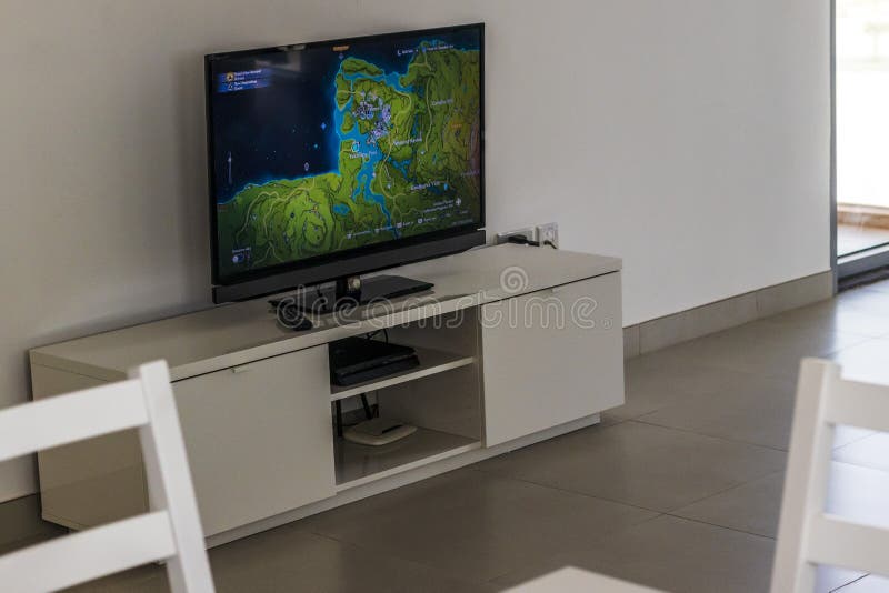 Shot of a Living Room of a Modern Apartment. Interior Stock Image ...