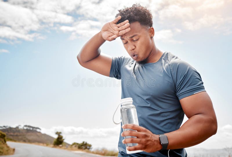 A Healthy Outside Starts from the Inside. Shot of a Man Drinking Water ...