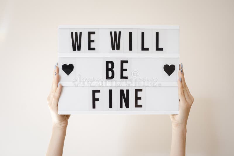 All Will Be Fine in the End. Closeup Shot of Two Women Holding Hands ...