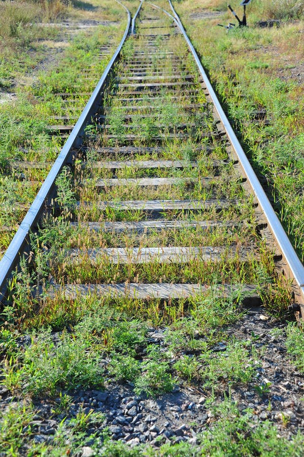 Metals on rail track stock image. Image of rusty, crosssite - 108280587