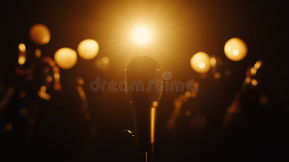 Shot of Microphone at Press Interview. Stock Photo - Image of press ...