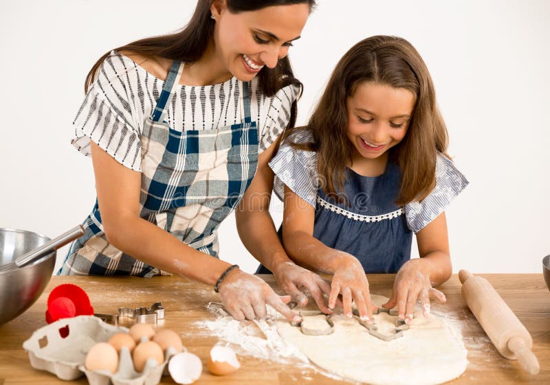 Learning to bake stock image. Image of food, emotion - 97413863