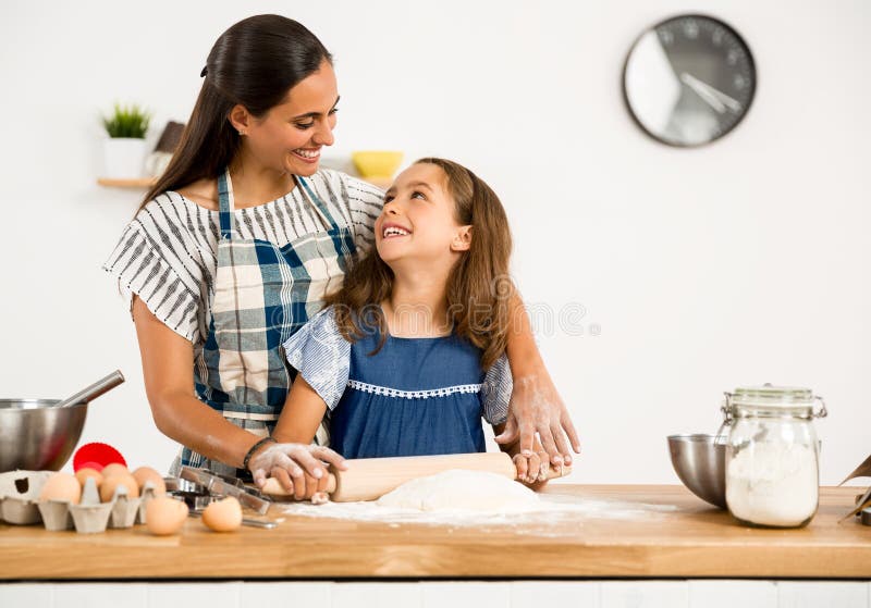 Learning to bake stock photo. Image of latina, bake, lifestyle - 97413996