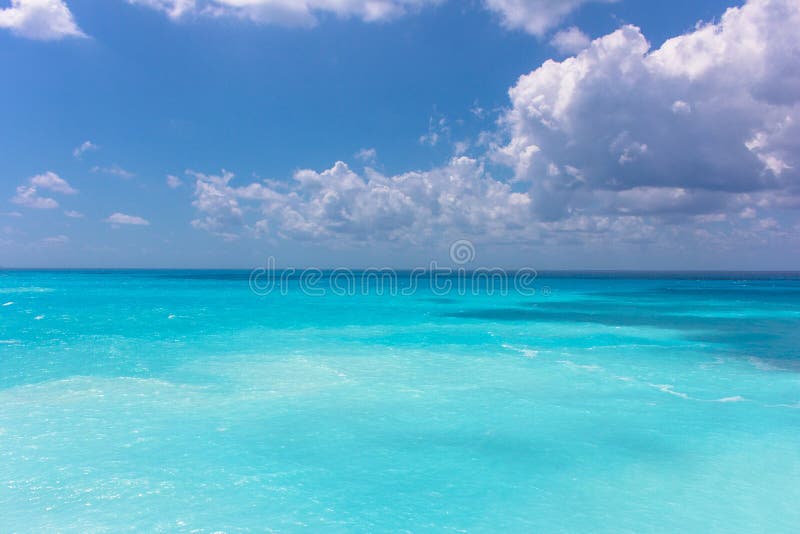 The Open Sea and Clouds on Sky Stock Image - Image of paradise, resort ...