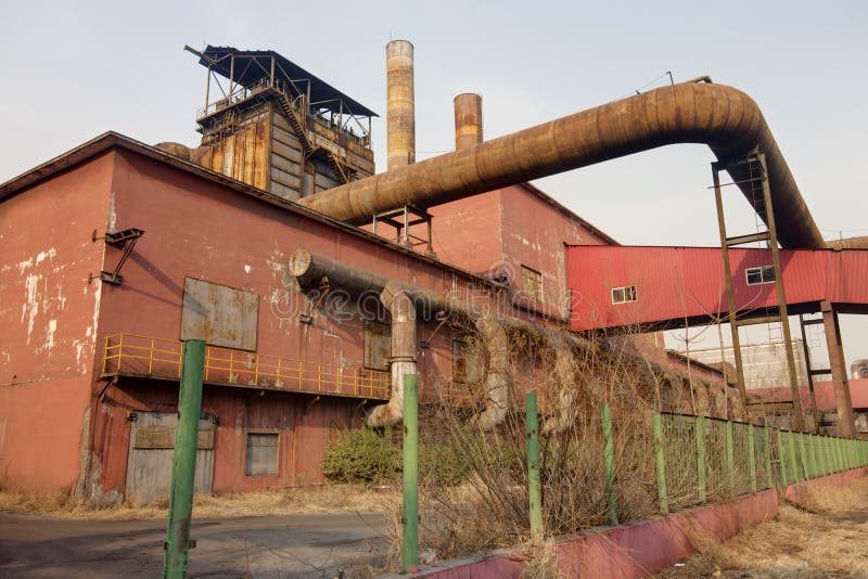 Wasteland stock photo. Image of industrial, factory, ruins - 11998206