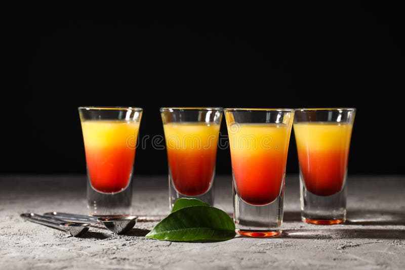 Shot with Orange Taste, Tasty Citrus Shot Concept Stock Photo - Image ...