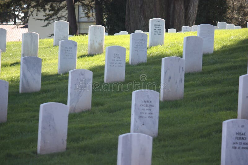 An Old Graveyard and Grave Stones. Editorial Photography - Image of ...