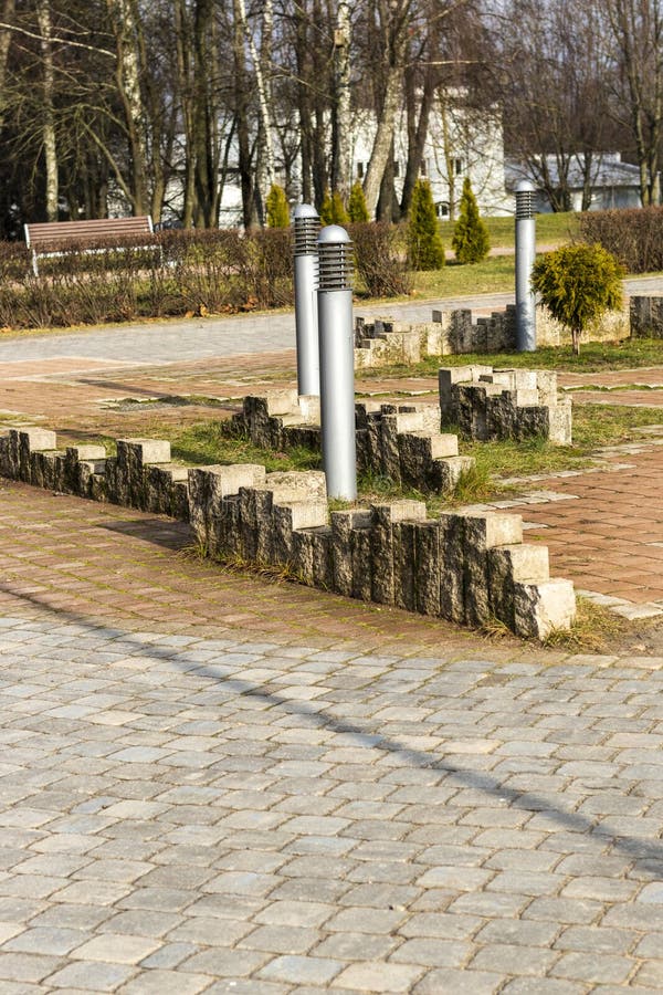 Shot of the Part of the Outdoors Landscaping Design. Concept Stock ...