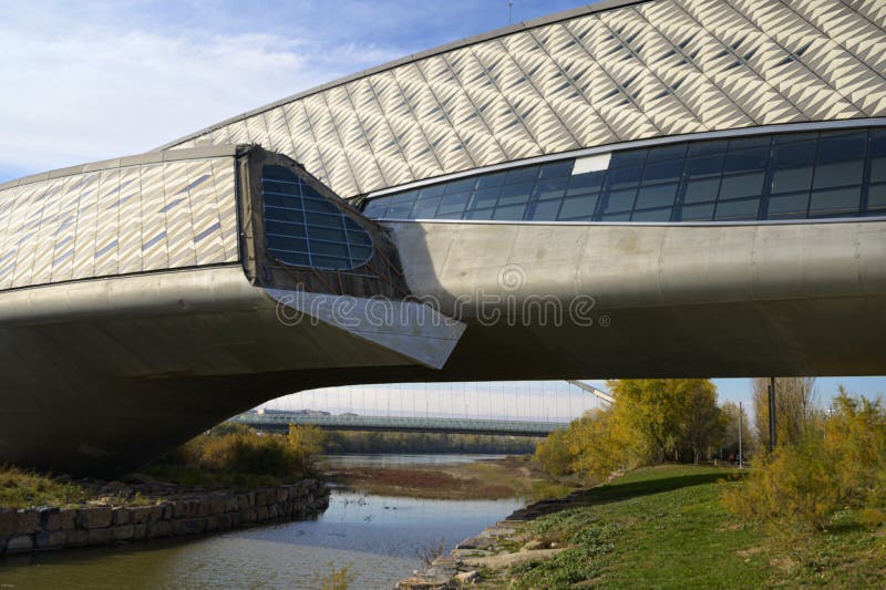 Shot of Pavilion Bridge Zaha Hadid Editorial Stock Image - Image of ...
