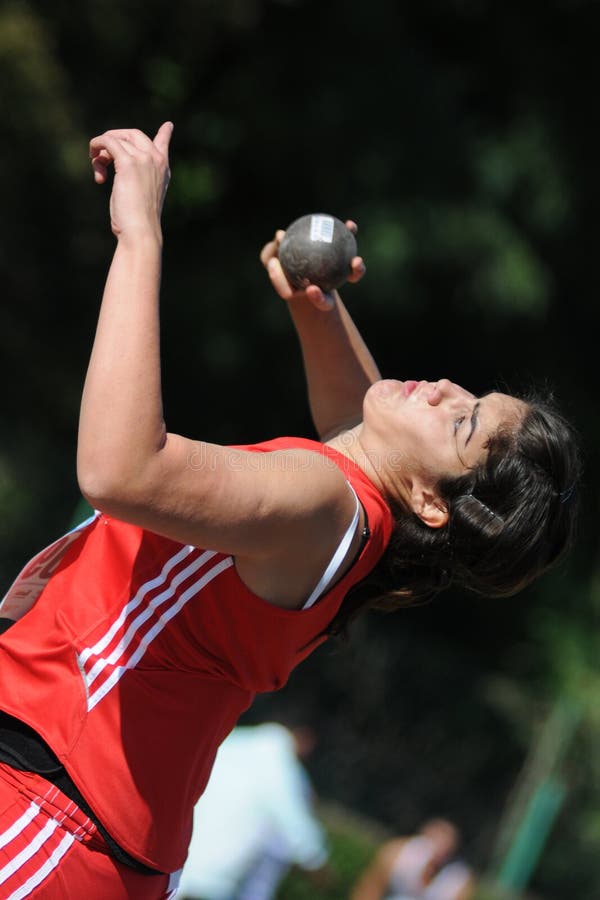 Shot put editorial stock photo. Image of muscular, kaposvar - 11183058