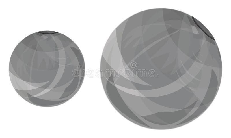 Shot put balls, icon stock vector. Illustration of design - 262387236