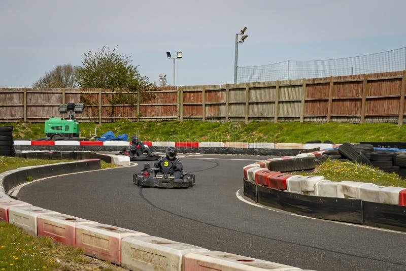 Racing Kart stock image. Image of bike, jump, automobile - 218044571