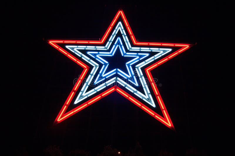 Shot of the Roanoke Star, Roanoke USA Stock Image - Image of famous ...
