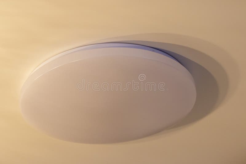 Shot of the Round Ceiling LED Light. Objects Stock Illustration - Illustration of soft, sleek ...