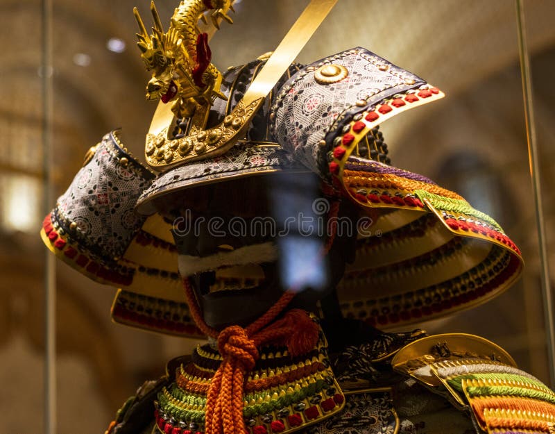 Shot of a Samurai Armour on Display of the Museum. Culture Editorial ...